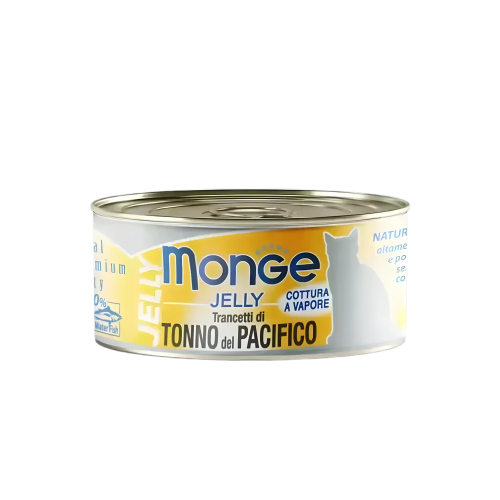 Monge Canned Food Jelly Yellowfin Tuna 80g x24 | CatSmart Singapore