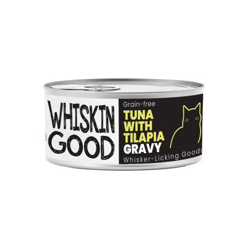 WhiskinGood Wet Food Tuna w/Tilapia Gravy 70g (24 cans) | CatSmart ...