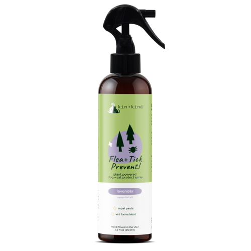 Kin+Kind Pet Spray Flea & Tick Repel Lavender 354ml | CatSmart Singapore