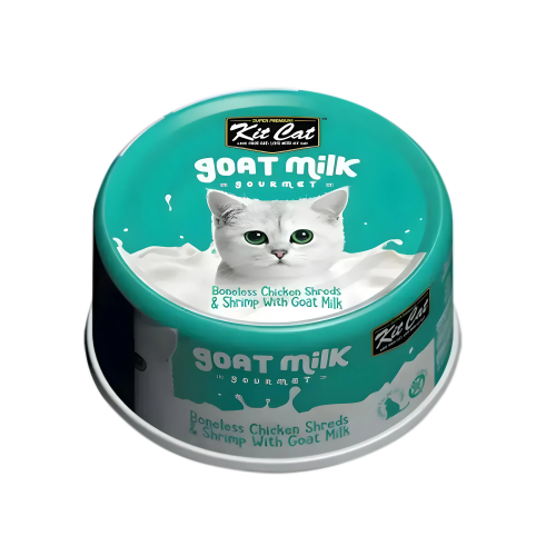 Kit Cat Goat Milk Gourmet Chicken & Shrimp 70g | CatSmart Singapore