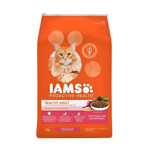 IAMS Proactive Health Healthy Adult With Tuna & Salmon Meal 8kg ...