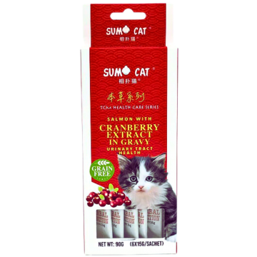 Sumo Cat Treat Salmon w/Cranberry Extract 90g x3 | CatSmart Singapore